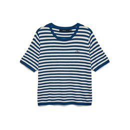 V&eacute;ro Moda Vero Moda Pullover in Dunkelblau/ Wei&szlig; - 20% | Gr&ouml;&szlig;e M | Damen-pullover-cardigans