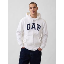 GAP Sweatjacke in Wei&szlig; - 63% | Gr&ouml;&szlig;e XL | Damen-sweatshirts-jacken