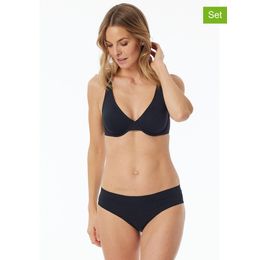 Schiesser 2er-Set: Slips in Schwarz - 54% | Gr&ouml;&szlig;e 36 | Damen-unterteile