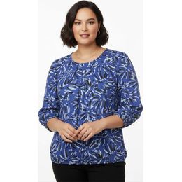 WITT WEIDEN Bluse in Blau/ Schwarz - 74% | Gr&ouml;&szlig;e 54 | Damen-blusen