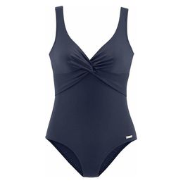 Lascana Badeanzug in Dunkelblau - 51% | Gr&ouml;&szlig;e 44D-Cup | Damen-bademode