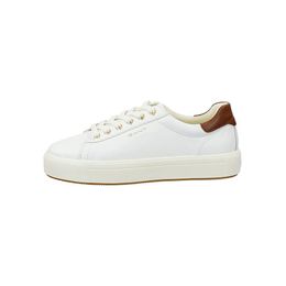 Gant Footwear Leder-Sneakers "Avino" in Wei&szlig; - 33% | Gr&ouml;&szlig;e 37 | Damen-sneakers