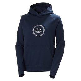 Helly Hansen Hoodie "Core Graphic" in Dunkelblau - 50% | Gr&ouml;&szlig;e XL | Damen-sweatshirts-jacken