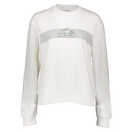 Lacoste Sweatshirt in Wei&szlig; - 77% | Gr&ouml;&szlig;e 36 | Damen-sweatshirts-jacken