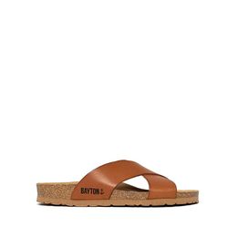 BAYTON Pantoletten "Gomera" in Hellbraun - 52% | Gr&ouml;&szlig;e 39 | Damen-pantoletten