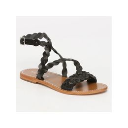 Les BAGATELLES Leder-Sandalen "Manzanilla" in Schwarz - 47% | Gr&ouml;&szlig;e 37 | Damen-sandalen