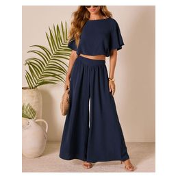 Milan Kiss Hose in Dunkelblau - 56% | Gr&ouml;&szlig;e M | Damenhosen