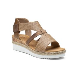 Foreverfolie Keilsandaletten in Camel - 49% | Gr&ouml;&szlig;e 39 | Damen-sandalen