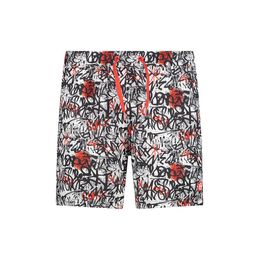 CMP Badeshorts in Wei&szlig;/ Schwarz/ Rot - 39% | Gr&ouml;&szlig;e 52 | Herren-bademode-sport