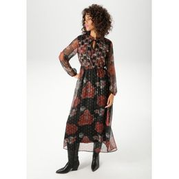 Aniston Kleid in Schwarz/ Rot - 41% | Gr&ouml;&szlig;e 44 | Damen-kleider