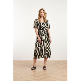Smashed Lemon Kleid in Schwarz/ Beige - 55% | Gr&ouml;&szlig;e L | Damen-kleider