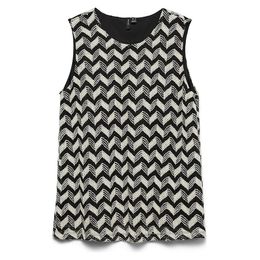V&eacute;ro Moda Vero Moda Blusentop in Schwarz/ Creme - 22% | Gr&ouml;&szlig;e L | Damen-blusen