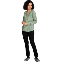 WITT WEIDEN Bluse in Gr&uuml;n/ Wei&szlig; - 56% | Gr&ouml;&szlig;e 44 | Damen-blusen