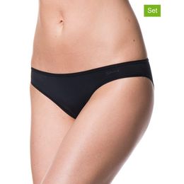 Skiny 2er-Set: Slips in Schwarz - 36% | Gr&ouml;&szlig;e 36 | Damen-unterteile