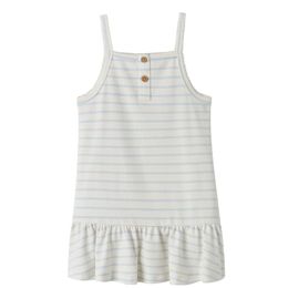 Lil Atelier Kleid "Geo" in Hellblau/ Wei&szlig; - 37% | Gr&ouml;&szlig;e 110 | Kinderkleider