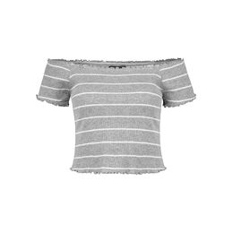 Eight2Nine Shirt in Grau/ Wei&szlig; - 75% | Gr&ouml;&szlig;e XL | Damen-tops