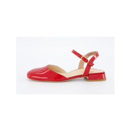 Paul Green Leder-Slingballerinas in Rot - 49% | Gr&ouml;&szlig;e 37,5 | Damen-ballerinas