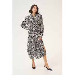 Kaffe Kleid "Hannah" in Schwarz/ Wei&szlig; - 82% | Gr&ouml;&szlig;e 40 | Damen-kleider