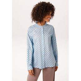 Aniston Bluse in Hellblau/ Braun - 47% | Gr&ouml;&szlig;e 36 | Damen-blusen