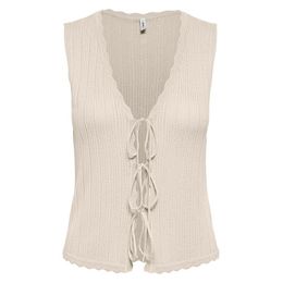 Only Strickweste in Beige - 46% | Gr&ouml;&szlig;e M | Damenjacken