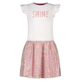 SALT & PEPPER Salt and Pepper Kleid in Rosa/ Wei&szlig; - 49% | Gr&ouml;&szlig;e 140 | Kinderkleider