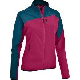 Maul Sport Softshelljacke "Kepler Track" in Pink/ Blau - 57% | Gr&ouml;&szlig;e 40 | Damen-outdoorjacken