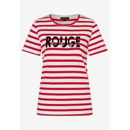 More & More More & More Shirt in Wei&szlig;/ Rot - 55% | Gr&ouml;&szlig;e 42 | Damen-tops