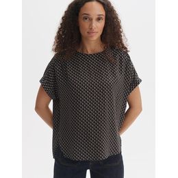 Opus Bluse in Schwarz/ Hellbraun - 38% | Gr&ouml;&szlig;e S | Damen-blusen