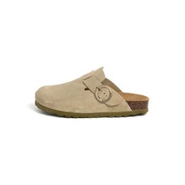BABUNKERS Family Leder-Clogs in Beige - 60% | Gr&ouml;&szlig;e 39 | Damen-pantoletten