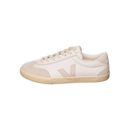 Veja Leder-Sneakers "Volley" in Beige/ Wei&szlig; - 43% | Gr&ouml;&szlig;e 36 | Damen-sneakers