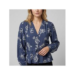 MOSS COPENHAGEN Bluse "Andena Amabella" in Dunkelblau/ Creme - 31% | Gr&ouml;&szlig;e XL | Damen-blusen