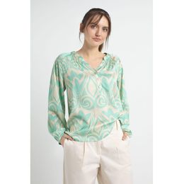 Josephine & Co Josephine & Co Bluse "Jillian" in Mint/ Beige - 58% | Gr&ouml;&szlig;e 40 | Damen-blusen