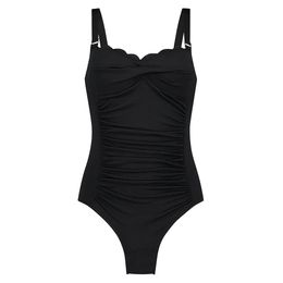 Hunkem&ouml;ller Hunkem&ouml;ller Badeanzug "Scallop" in Schwarz - 69% | Gr&ouml;&szlig;e 34 | Damen-bademode