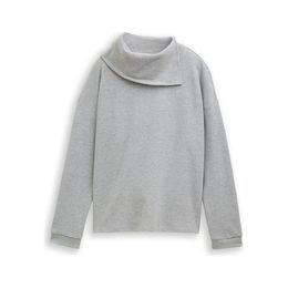 Tom Tailor Sweatshirt in Hellgrau - 52% | Gr&ouml;&szlig;e S | Damen-sweatshirts-jacken