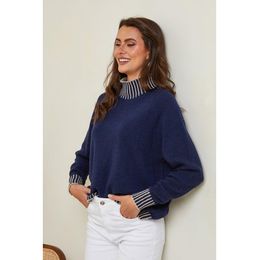 So Cachemire Pullover "Csepreg" in Dunkelblau - 78% | Gr&ouml;&szlig;e XL | Damen-pullover-cardigans