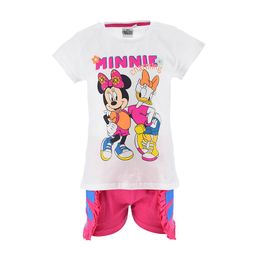 Disney Minnie Mouse 2tlg. Outfit "Minnie" in Wei&szlig;/ Pink - 43% | Gr&ouml;&szlig;e 104 | Kinder-oberteile