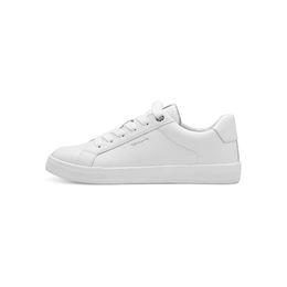Tamaris Leder-Sneakers in Wei&szlig; - 41% | Gr&ouml;&szlig;e 37 | Damen-sneakers