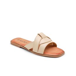Sixth Sens Pantoletten in Beige - 54% | Gr&ouml;&szlig;e 37 | Damen-pantoletten
