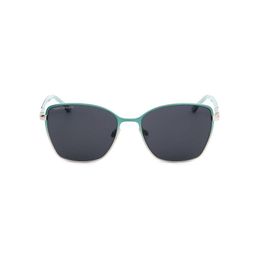 Tom Tailor Damen-Sonnenbrille in T&uuml;rkis/ Schwarz - 55% | Gr&ouml;&szlig;e 53 | Damen-brillen