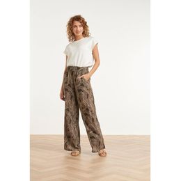 Smashed Lemon Hose in Khaki/ Creme - 55% | Gr&ouml;&szlig;e XL | Damenhosen