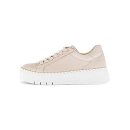 Gabor Leder-Sneakers in Beige - 55% | Gr&ouml;&szlig;e 38 | Damen-sneakers