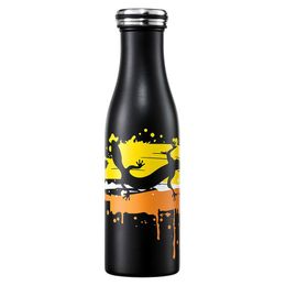 Lurch Isolierflasche in Schwarz/ Gelb/ Orange - 500 ml - 38% | Damen-outdoor-ausruestung