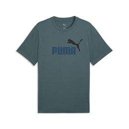 Puma Herren T-Shirt "Essentials 2 Colour No. 1 Logo T-Shirt Herren"herb garden gr&uuml;n, Gr. L, clean, Obermaterial: 100% Baumwolle. Rippe: 80%