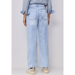 Street One Damen Loose-fit-Jeansultra bleached wash, Gr. 30, unifarben, Jeans, 98% Baumwolle, 2% Elasthan, Jeans, aus Baumwolle mit Stretchanteil