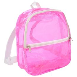 buttinette Rucksack "Clear", neonpink