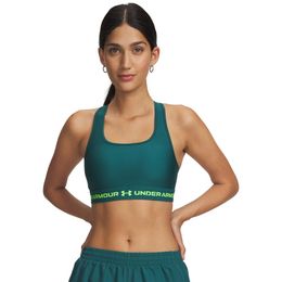 Under Armour Damen Sport-BH "CROSSBACK MID BRA", Gr. XS, gr&uuml;n, Obermaterial: 88% Polyester, 12% Elasthan. Futter: 88% Polyester, 12% Elasthan, BHs,