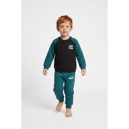 Puma M&auml;dchen Trainingsanzug "MINICATS SUPER CREW SET INF"emerald ice, Gr. 62, Sweatware, Obermaterial: 68% Baumwolle, 32% Polyester, Sportanz&uuml;ge, f&uuml;r