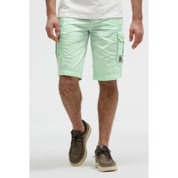CAMP DAVID Herren Cargoshortslight mint, Gr. L, unifarben, Popeline, Material: 100% Baumwolle, Hosen, aus Baumwolle