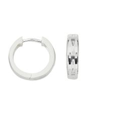 Firetti Damen Paar Creolen "Schmuck Geschenk Silber 925 Ohrschmuck Ohrringe facettiert", 15mm, Silber 925 (Sterlingsilber), silber, Silber 925