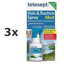 3x Tetesept Hals & Rachen Spray 30 ml